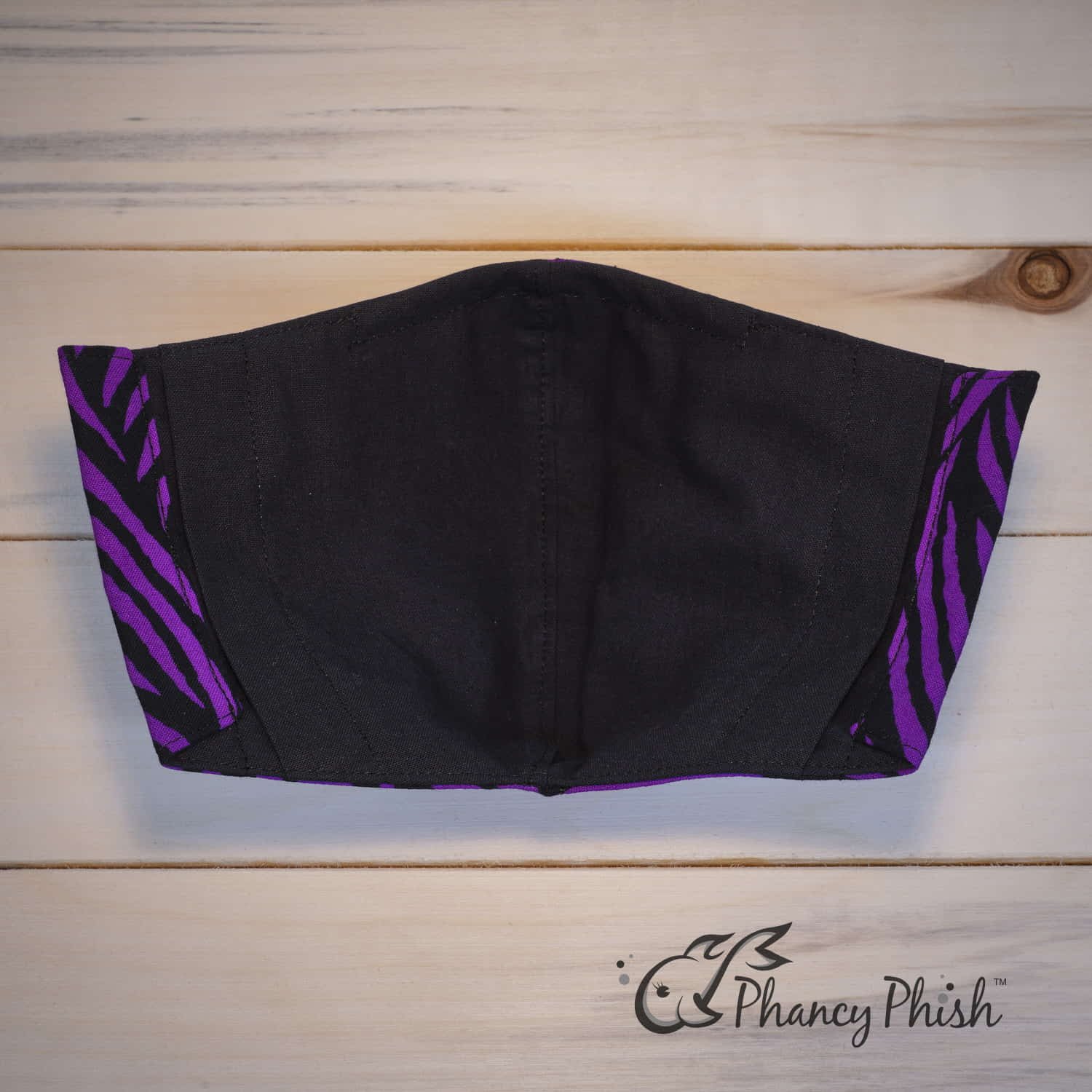 Purple Zebra Print Face Mask - Phancy Phish Crafts
